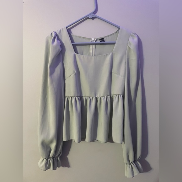SHEIN | Tops | Super Cute Green Shein Shirt | Poshmark
